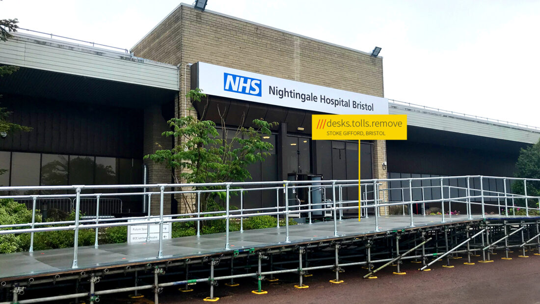 what3words helps NHS teams map Nightingale sites and hospitals | what3words