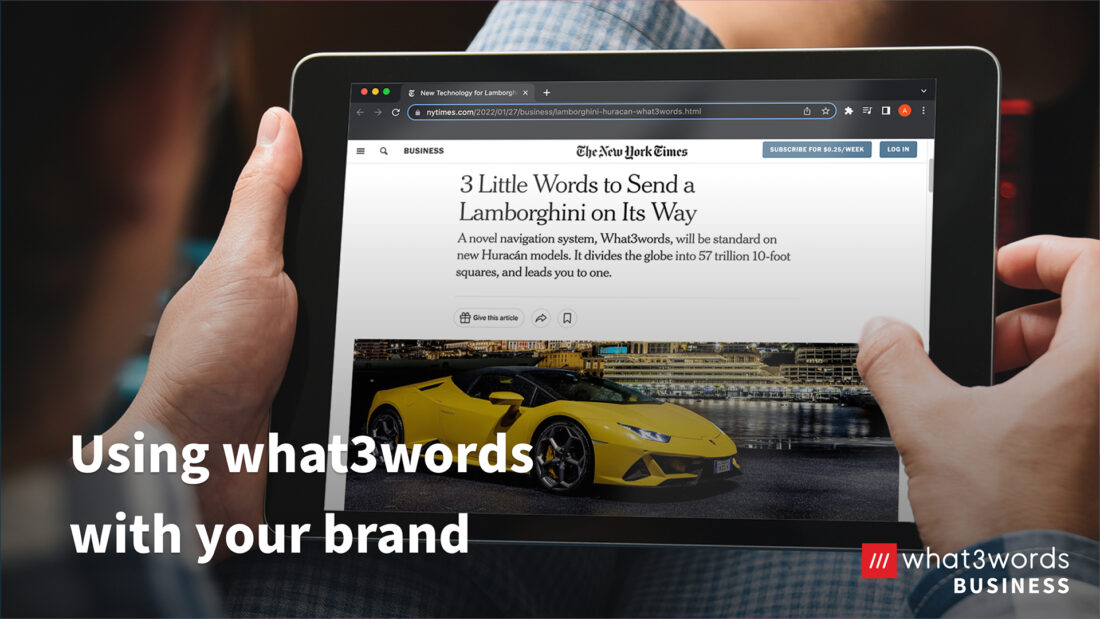 Use what3words in your branding and marketing | what3words