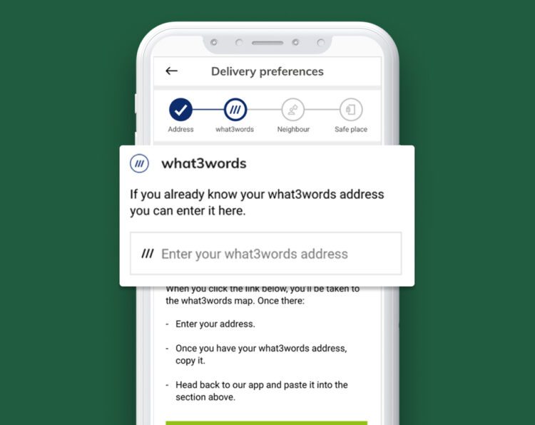 Yodel customers can now add their what3words address | what3words